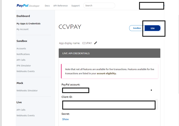 CCV Online Payments – Academy