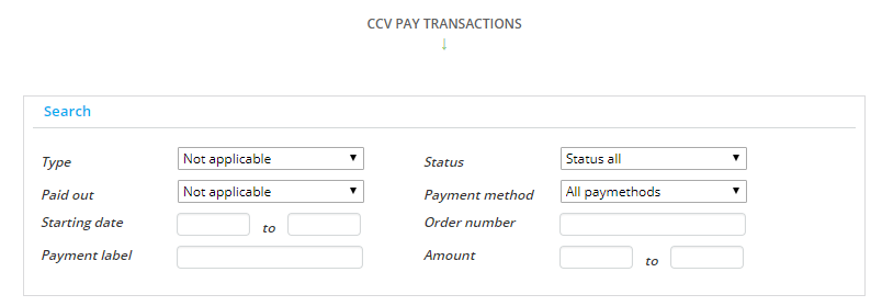 CCV Online Payments – Academy